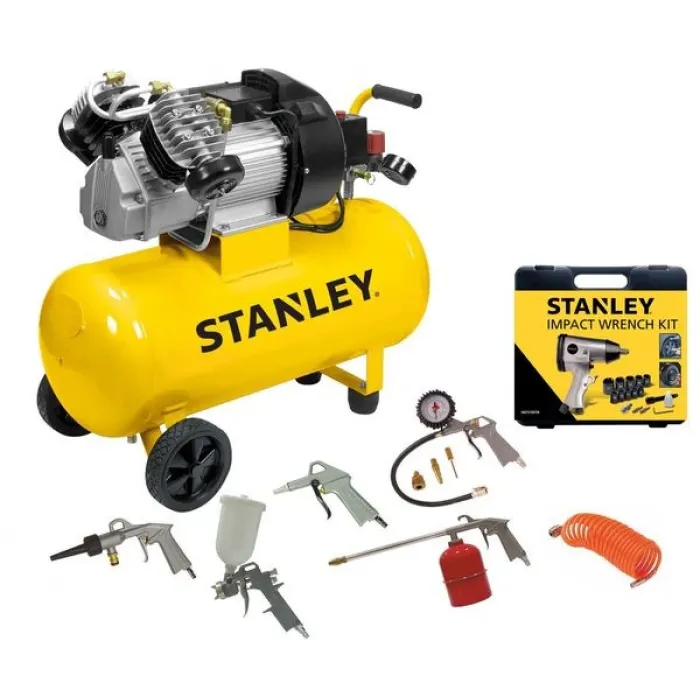 Компресор за въздух STANLEY DV2 400/10/50KIT/ 2.2 kW - Цени - Продажби